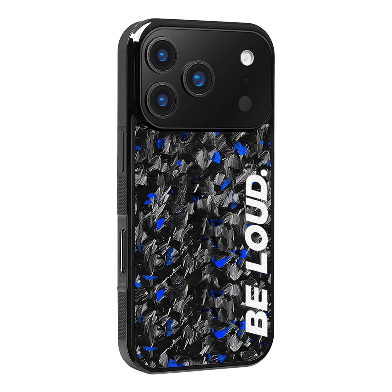 iPhone | Blue Flake Real Forged Carbon Fiber Case | BE LOUD. x SCF ...