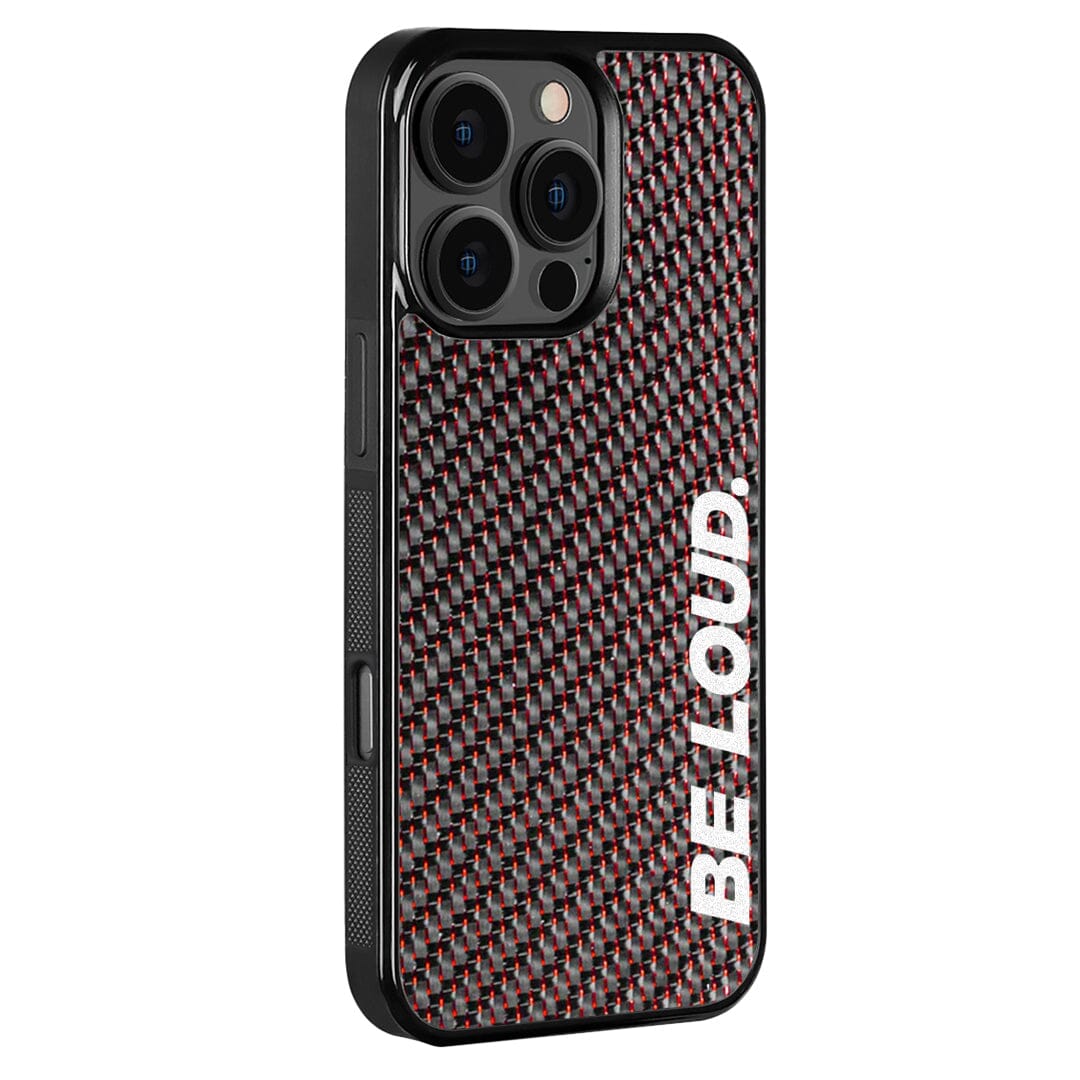 iPhone | Red Lace Real Forged Carbon Fiber Case | BE LOUD. x SCF ...