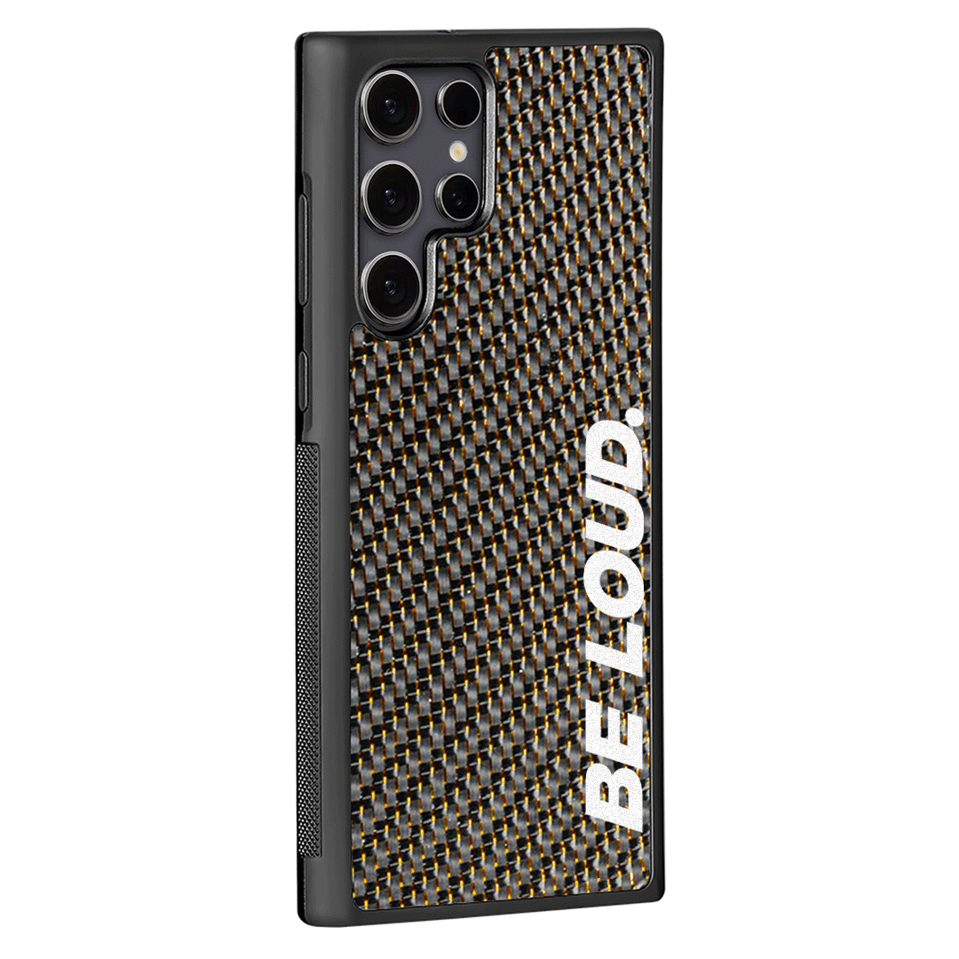Samsung | Gold Lace Forged Carbon Fiber Case | BE LOUD. x SCF – Simply ...