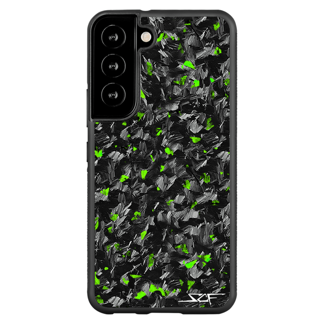 Samsung | Green Flake Real Forged Carbon Fiber Phone Case | CLASSIC Se – Simply Carbon Fiber