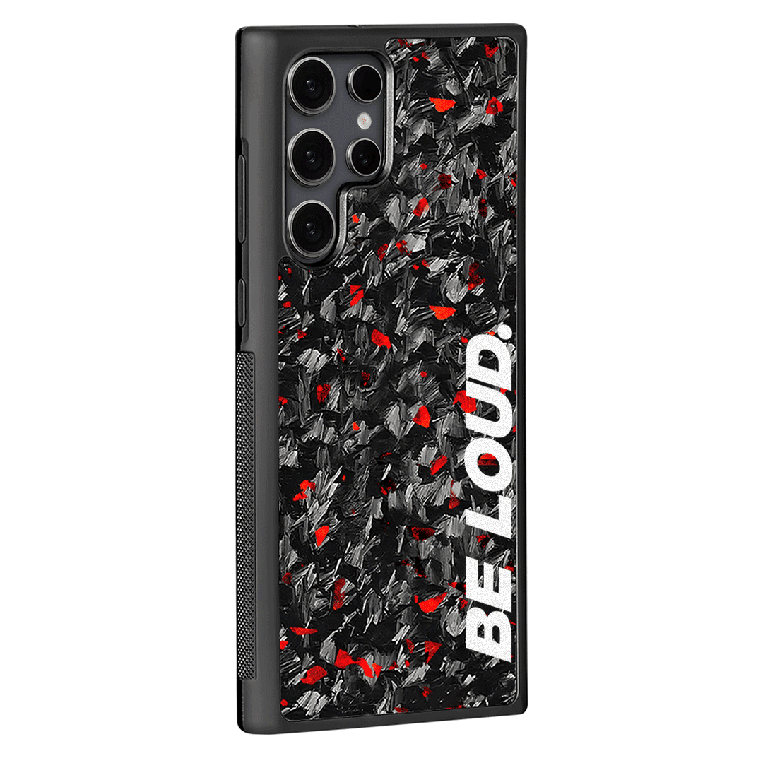 Samsung | Red Flake Forged Carbon Fiber Case | BE LOUD. x SCF – Simply ...