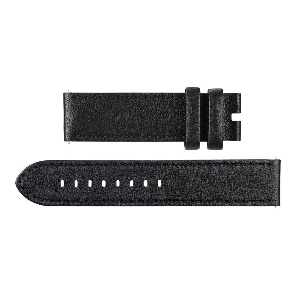 APOLLO Series Black Leather Strap – Simply Carbon Fiber