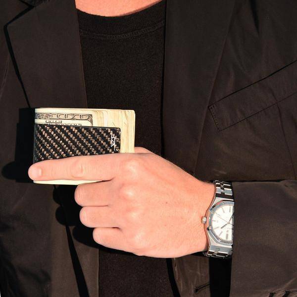 "Big Baller" Large Carbon Fiber Money Clip - Holds up to 150 Bills ...