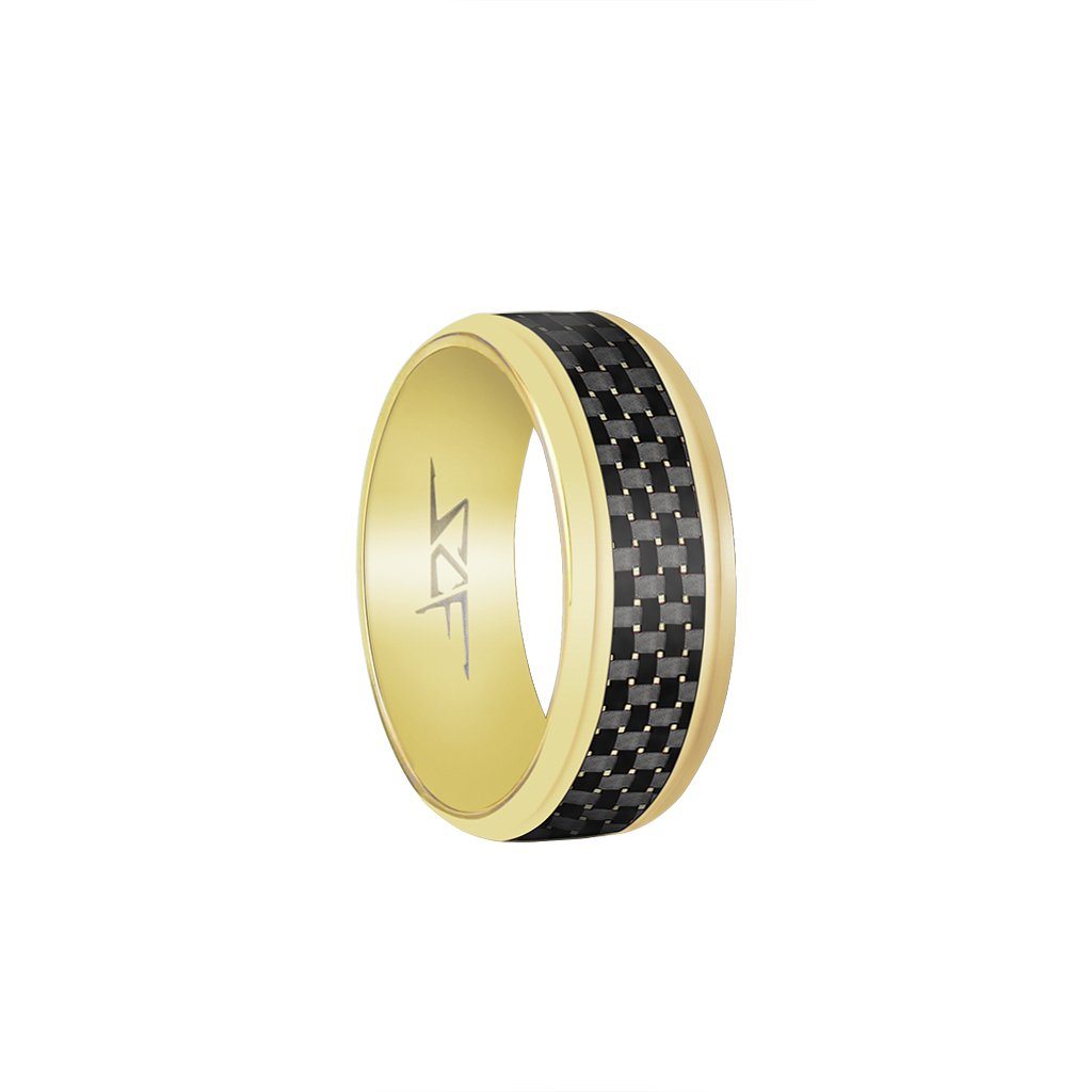 Carbon Fiber Ring | Gold | Slate Series – Simply Carbon Fiber